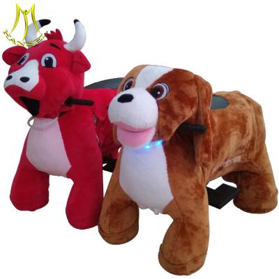 中国 Hansel  amusement park coin operated stuffed electric ride on animals 販売のため