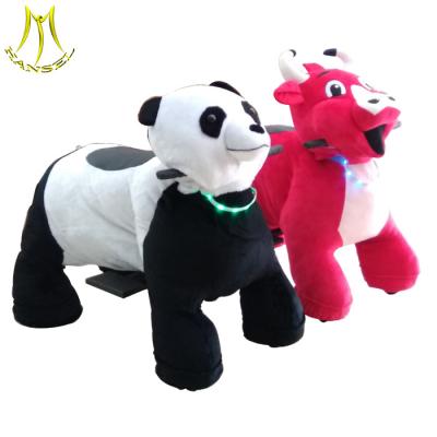中国 Hansel  kids and adult ride on toys plush animal walking toy for indoor playground 販売のため