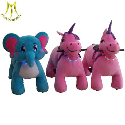 中国 Hansel happy kid ride battery electric animal scooter stuffed rides 販売のため