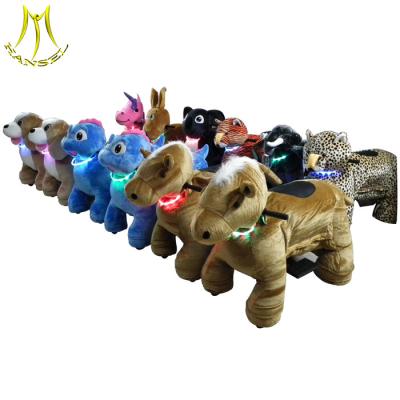 中国 Hansel  high quality   luna park rides electric ride on toy unicorn in mall 販売のため