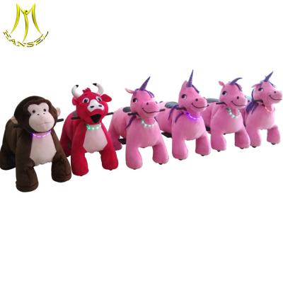 China Hansel play land game animal riding toys happy riding on animal toys for sale