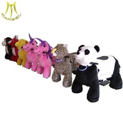 Hansel  happy horse plush toys battery operated walking ride on panda