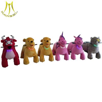 中国 Hansel amusement park children robot kiddie ride on animal toy car 販売のため
