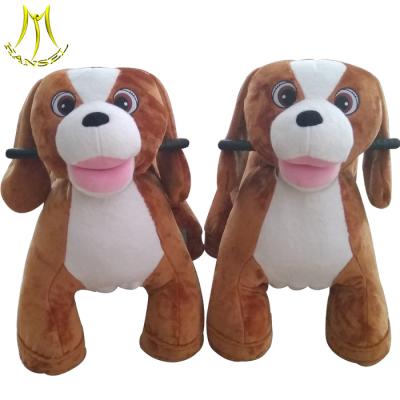 China Hansel animal toy rides toy horse on wheels plush animal electric scooter for sale