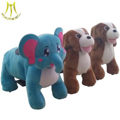 中国 Hansel wholesale plush motorized animal toy rides on zippy riders 販売のため