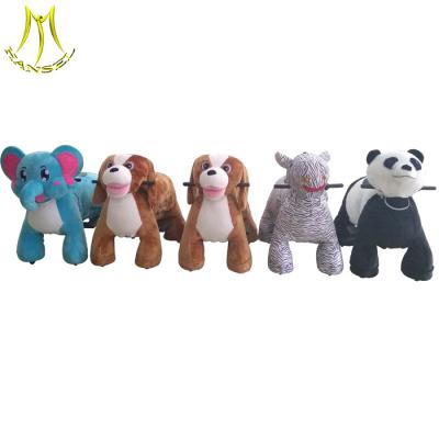 中国 Hansel four wheel electric car electric motorized plush riding animals 販売のため