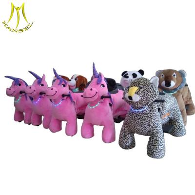 中国 Hansel   amusement ride plush animal four wheel bike pretty birthday for rent 販売のため