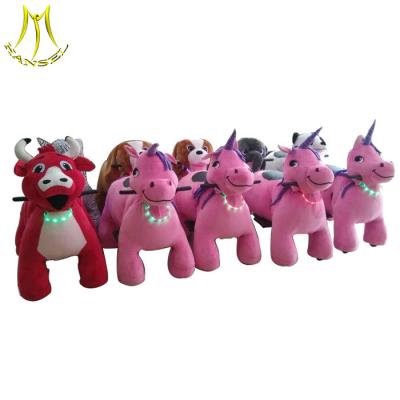 中国 Hansel Guangzhou amusement park rides fun indoor games for adults battery ride animal 販売のため