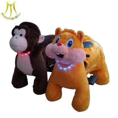 China Hansel  children amusement-kiddie-rides ride on electrical animal toy car with light for sale