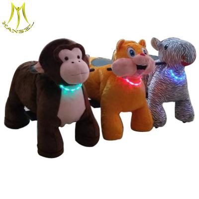 中国 Hansel 	2018 attraction plush unicorn electric scooter ride on animal toy 販売のため
