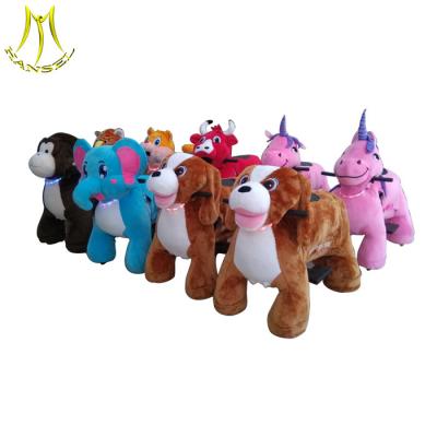 Hansel  wholesale battery operated coin ridable plush animal