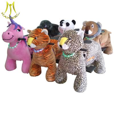 中国 Hansel  commercial electric ride on plush furry animal toys in mall 販売のため