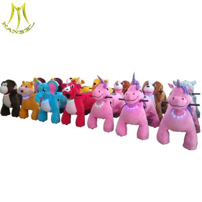 中国 Hansel supper market equipment electric plush motorized stuffed animals for mall 販売のため