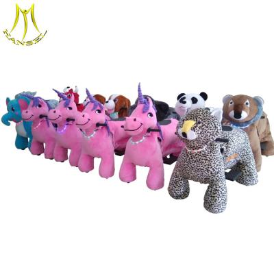 中国 Hansel battery powered outdoor walking animal scooter ride on toy car 販売のため