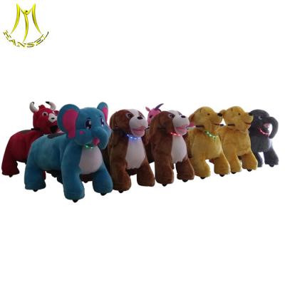 中国 Hansel  children indoor rides games stuffed animal unicorn on wheels 販売のため