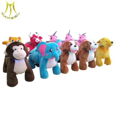 中国 Hansel  children play games battery operated plush animal electric scooter 販売のため