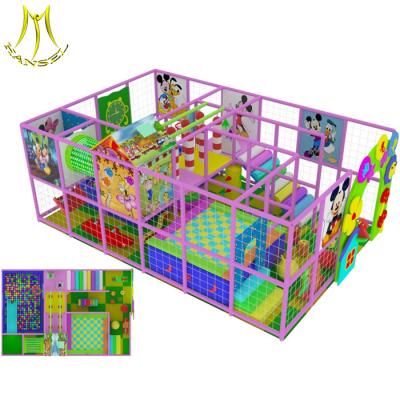 中国 Hansel children amusement park equipment toddler soft play area kids indoor tunnel playground climbing 販売のため