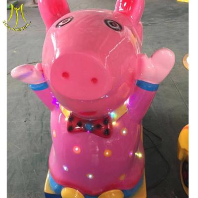 中国 Hansel  kiddie rides with tokens amusement park pink pig ride 販売のため