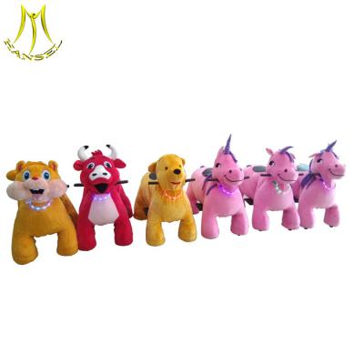 中国 Hansel  outdoor fairground children electric stuffed animal toy ride 販売のため