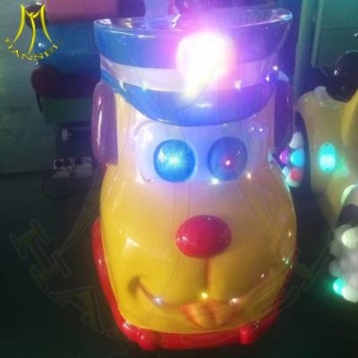 中国 Hansel hot selling used carnival rides fiberglass kids ride on dog car 販売のため
