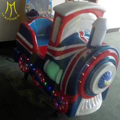 中国 Hansel Used fiber glass kiddie rides happy riding funny racing car 販売のため