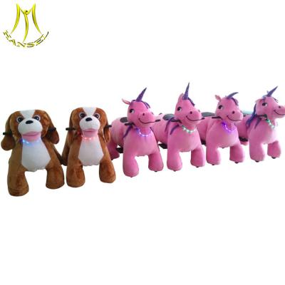 中国 Hansel wholesale battery operated kids ride on furry animal toy rides 販売のため