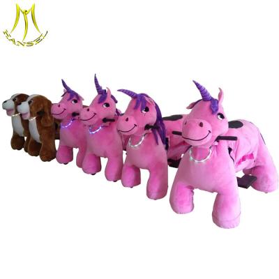 中国 Hansel kids outdoor playground toy stuffed animal ride electric scooter 販売のため
