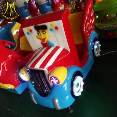 中国 Hansel Used fiber glass kiddie rides happy riding funny racing car 販売のため
