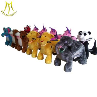 中国 Hansel theme park equipment walking electric plush motorized animals 販売のため