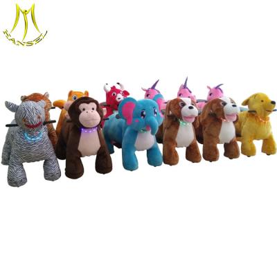 中国 Hansel children rides mall ride on toys plush electric animal scooters 販売のため