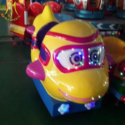 中国 Hansel  amusement park game fiberglass children train ride from china 販売のため
