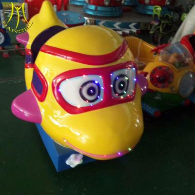中国 Hansel kids games indoor playground equipment coin operated airpane kiddie rides 販売のため