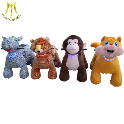 中国 Hansel amusement kids ride on stuffed walking animal toy rides electric bike 販売のため