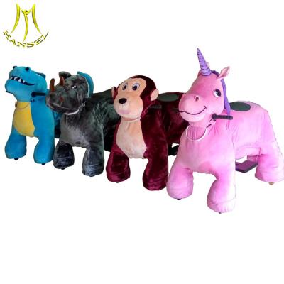 China Hansel  coin operated electric 4 wheel zippy scooter for kids unicorn electric scooter with battery for sale