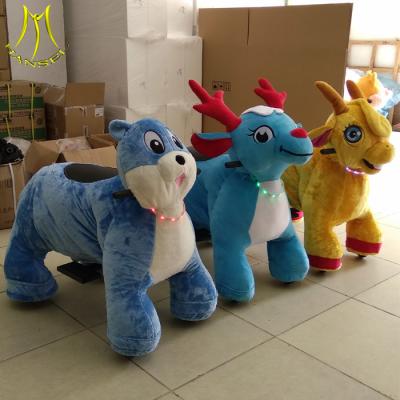 中国 Hansel outdoor plaza for ride coin operated electric toy car animal zoo electric ride on animals 販売のため