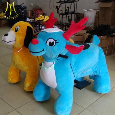 中国 Hansel  attractive children indoor playground battery operated animal stuffed rides 販売のため