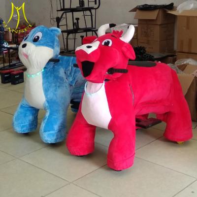 中国 Hansel  plush kids ride on walking animal electric ride on animal toy animal robot rides for sale 販売のため