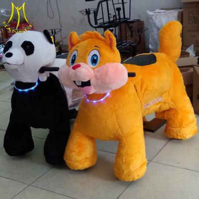 China Hansel  stuffed animal toy ride electric ride on toy battery powered walking pets animal electric ride for sale