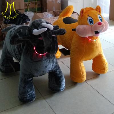 中国 Hansel  kids indoor ride happy electric car  stuffed animals battery ride on car 販売のため