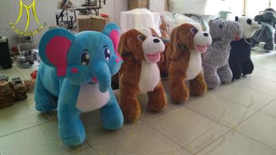 中国 Hansel amusement park electric toy animal plush motorcycle ride 販売のため