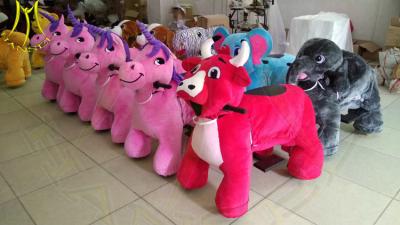 中国 Hansel amusement park indoor stuffed coin operated children ride on animal 販売のため