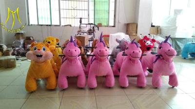 中国 Hansel indoor fairground rides walking electric animal ride on toys for sale 販売のため