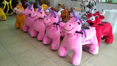 中国 Hansel children ride on animal cars go kart stuffed electric toy animal 販売のため