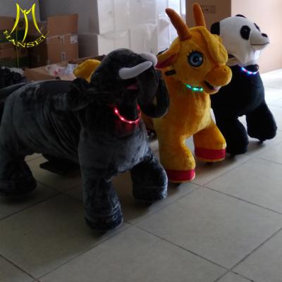 中国 Hansel shopping mall coin operated walking animal chiristmas deer rides 販売のため