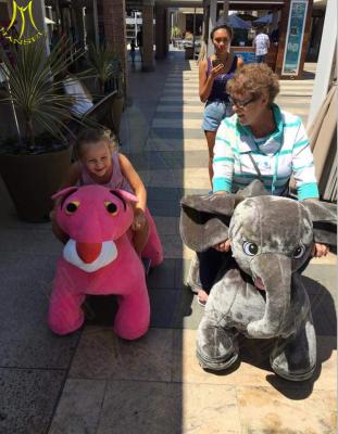中国 Hansel attractive stuffed animal plush electric ride on animalel kids mall 販売のため