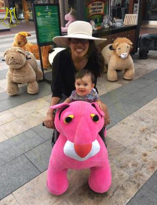 中国 Hansel  kids rides battery operated animal plush electric ride on animals coin  in mall 販売のため