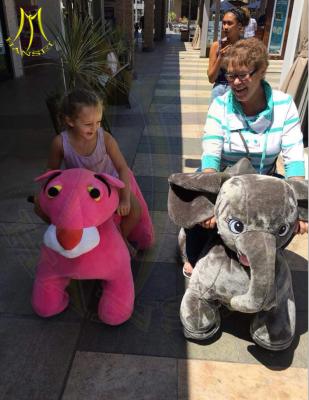 China Hansel  amusement park equipment moto animal baby toy ride on walking horse in shopping centers for sale