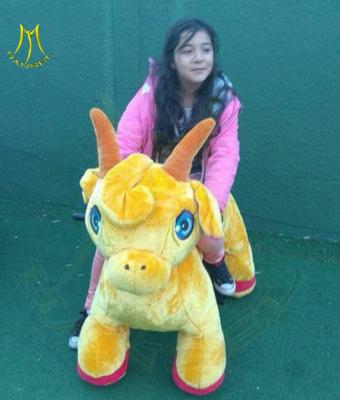 中国 Hansel indoor playground unicorn motorized plush animal electric scooter 販売のため