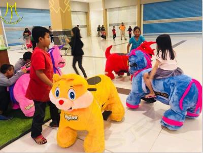 中国 Hansel outdoor amusement park for sales kids plush toys stuffed animals on wheels 販売のため