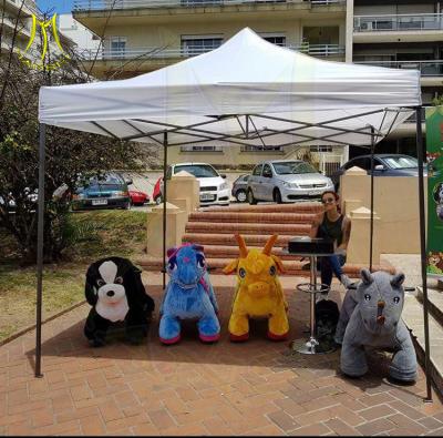 中国 Hansel 24 volt kids and adults ride on electric plush animal scooter 販売のため